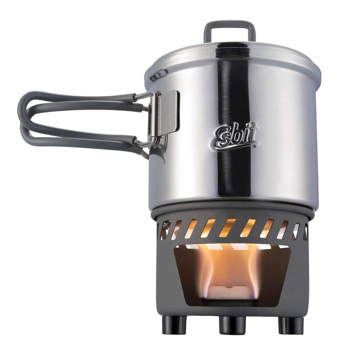 ESBIT Solid Fuel Cooking Set 585ml – Lightweight Outdoor Pot - GoMilitar