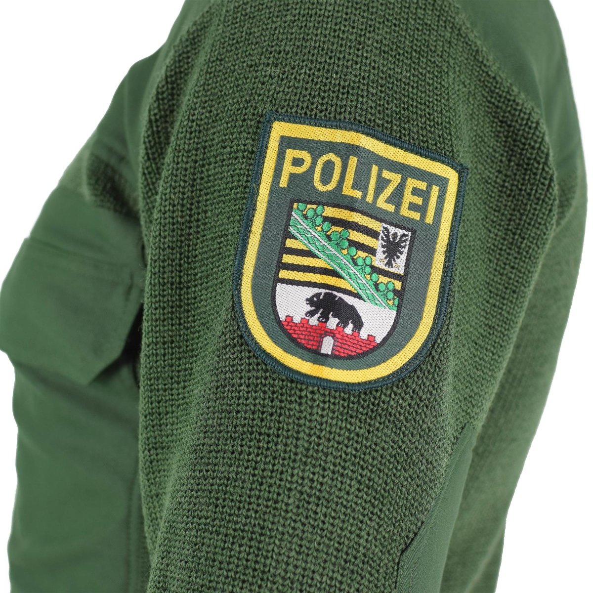 German police sweater genuine army troops green pullover military issue ...