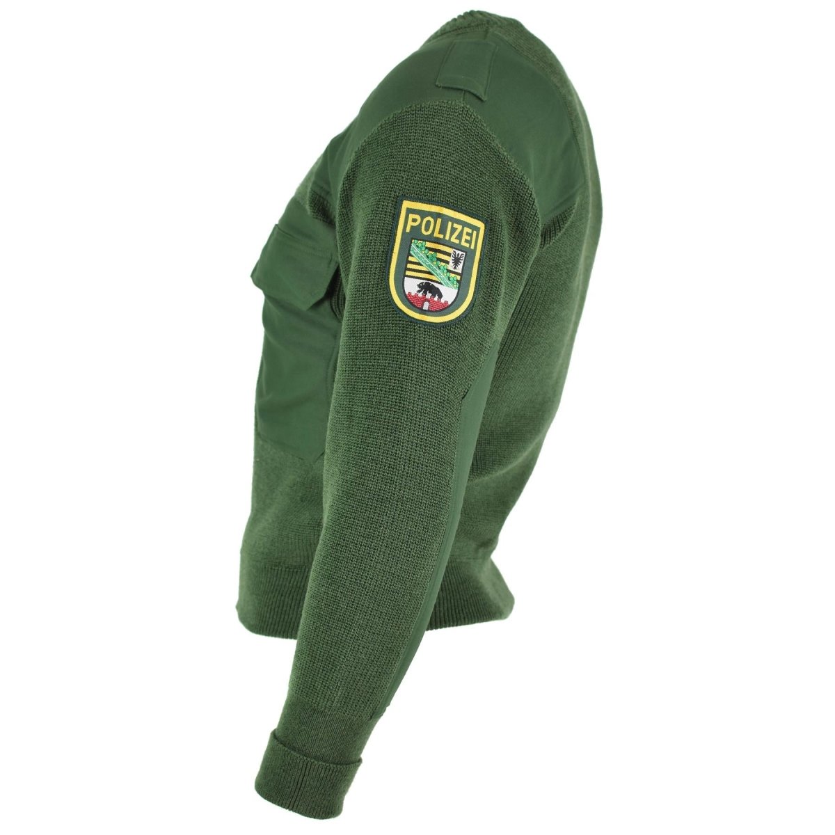 German police sweater genuine army troops green pullover military issue ...