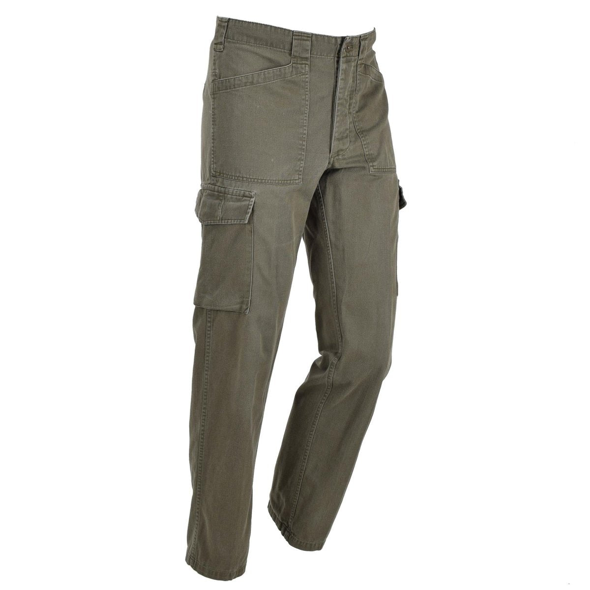 Original military work pants Austrian army cargo work pants olive field ...