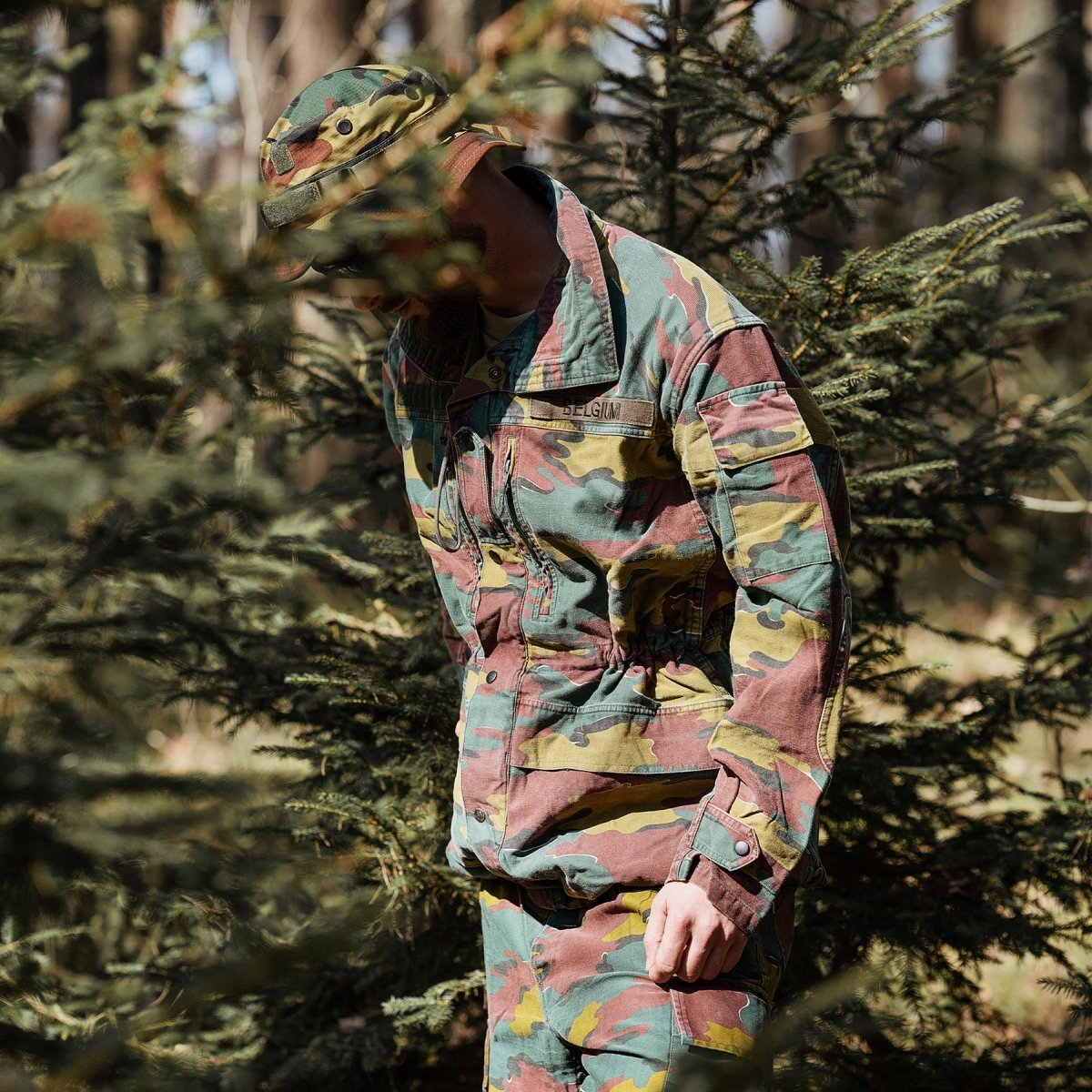 Belgian m90 jacket Original army military combat field parka JIGSAW ...