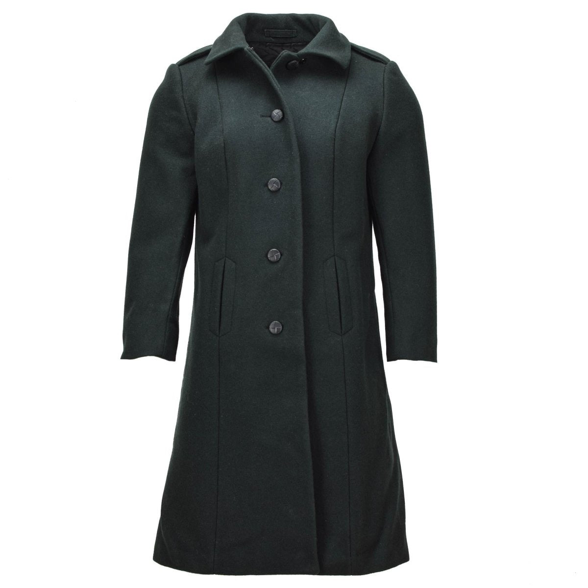Original Canadian Army Women’s Wool Overcoat Military Surplus Dark Gre ...