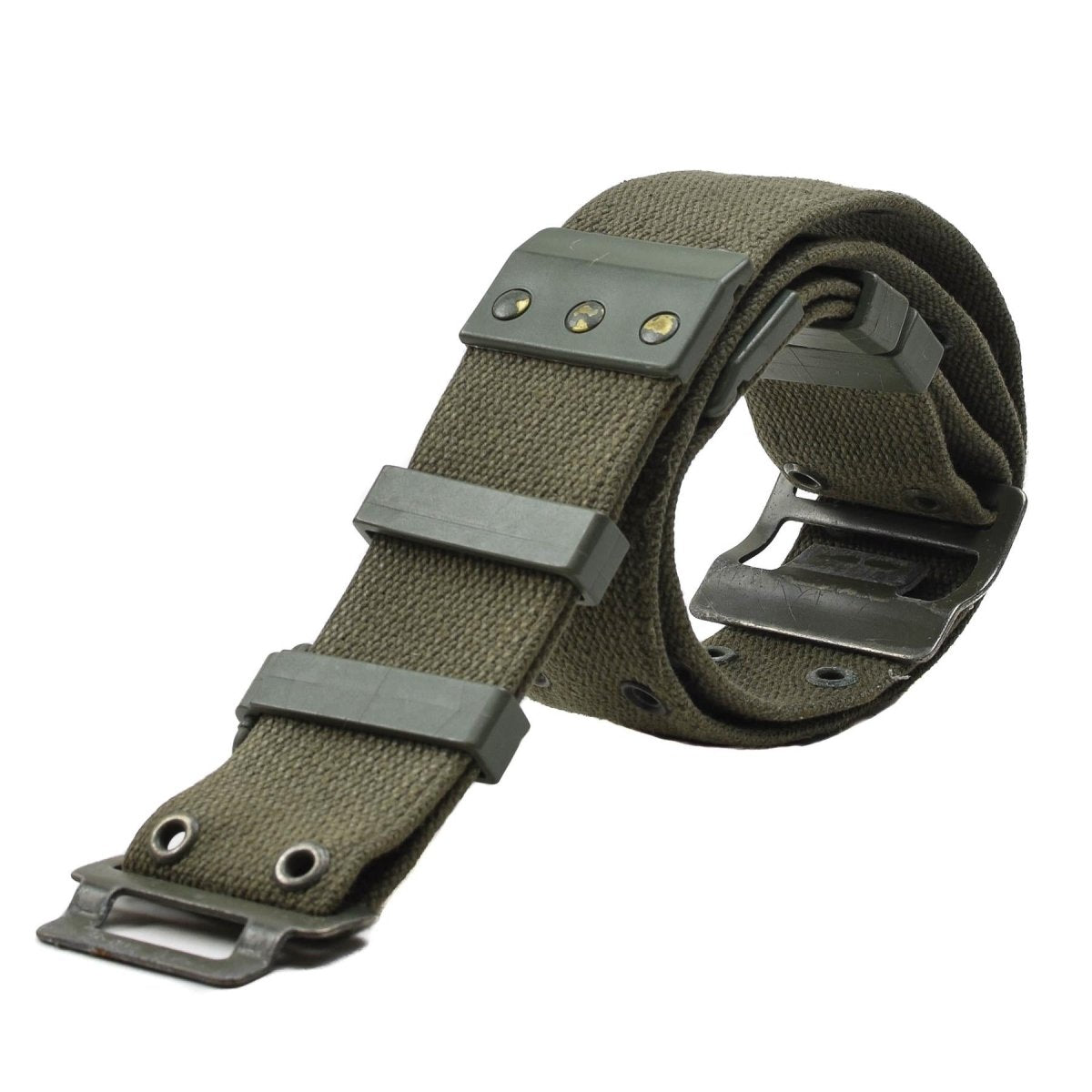 Military web belt Original French army webbing belt Famas Olive - GoMilitar