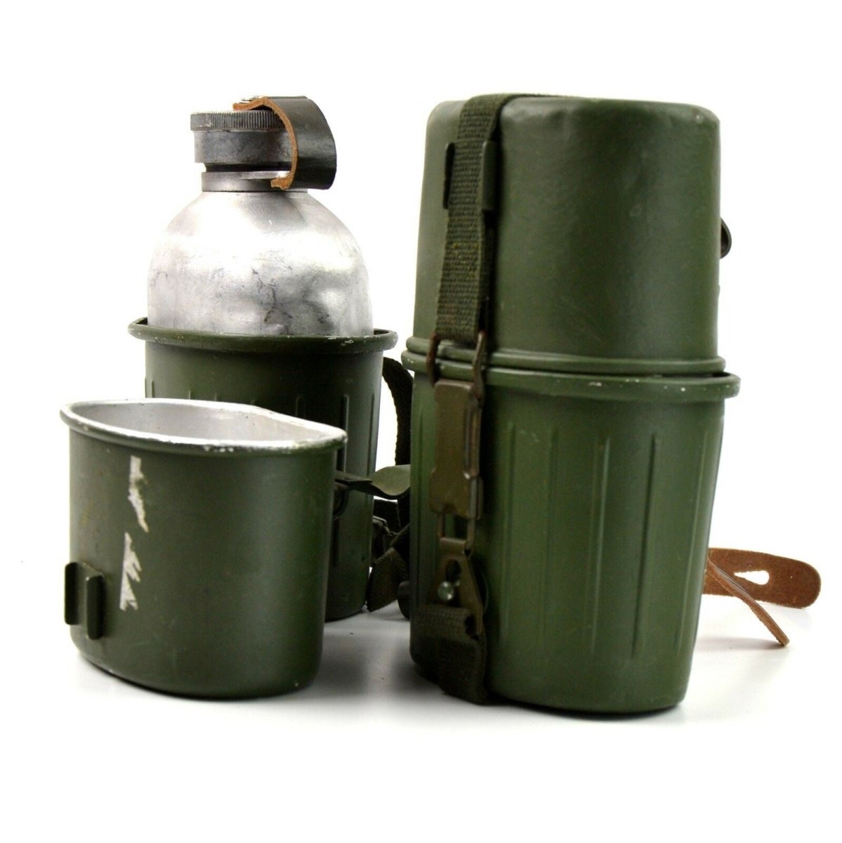 Original German Army Mess Kit Canteen Drinking Flask Water Bottle Cook ...