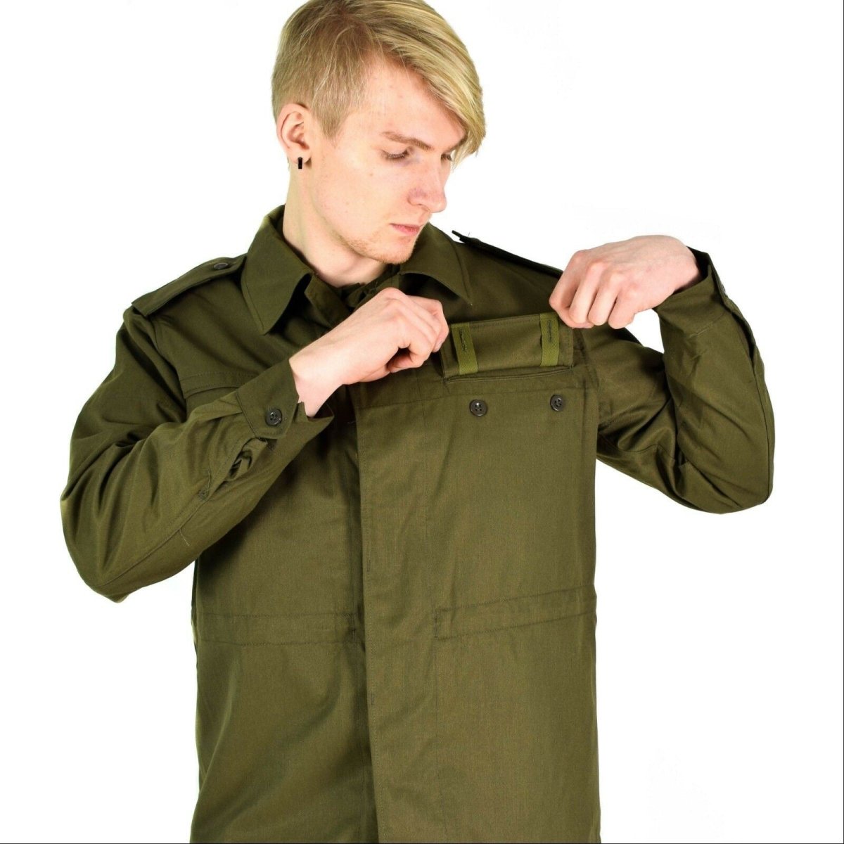 Czech m85 field jacket Original vintage military Olive green NEW ...
