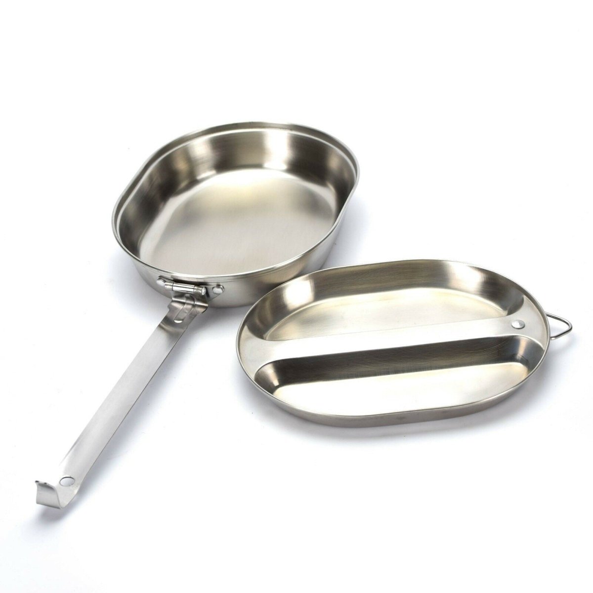 US military surplus mess kit Army stainless steel tins style eating ...